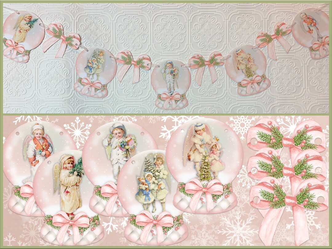 Vintage Style, Christmas Banner, Garland, Christmas Decor, Christmas ...