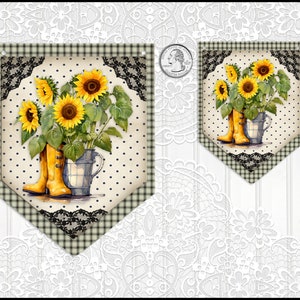 Sunflower Banner, Summer Banner, Garland, Bunting, Summer Decor, Fall ...