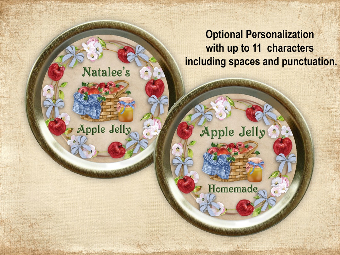 Canning Labels, Apple Jelly Labels, Mason Jar Labels, Cooking Labels ...