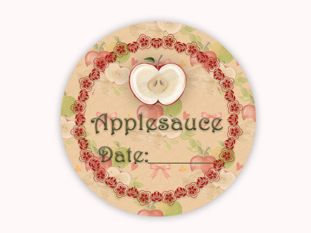 Canning Labels, Applesauce Labels, Mason Jar Labels, Cooking Labels ...
