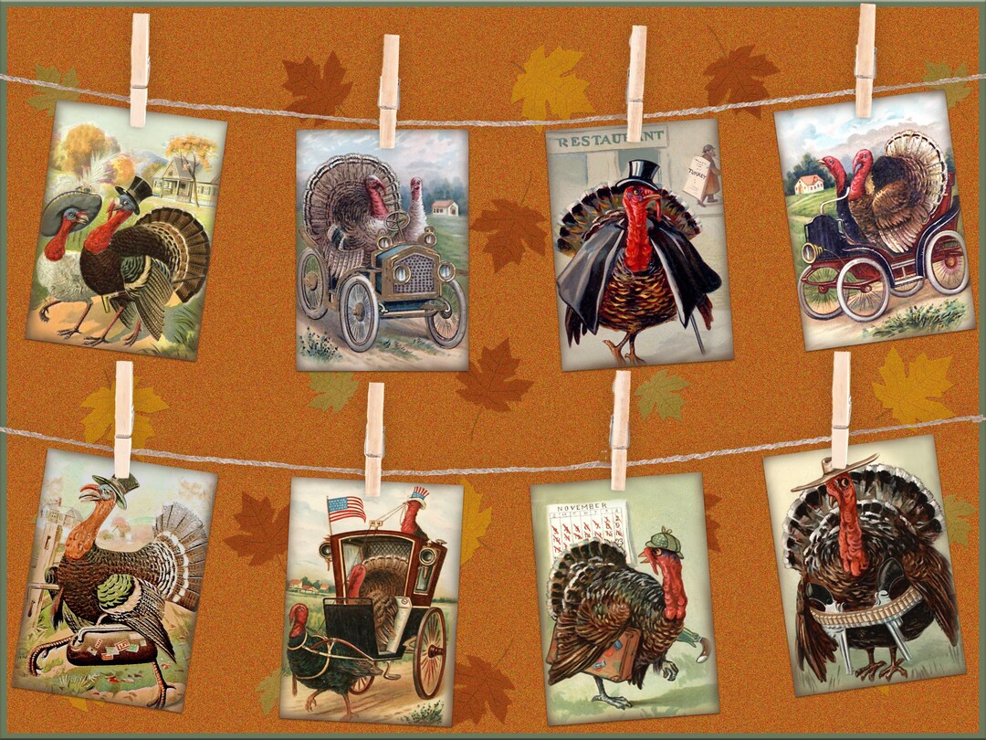 Vintage Style, Thanksgiving, Atc Cards, Tags, Scrapbook Supplies, Junk ...