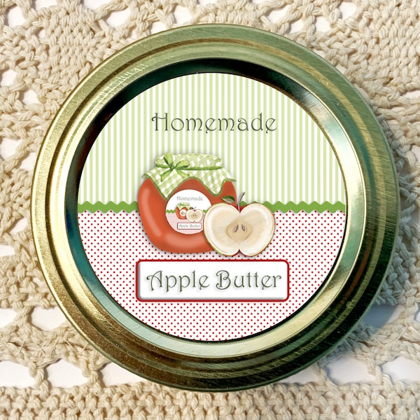 Mason Jar Lid Label - Etsy