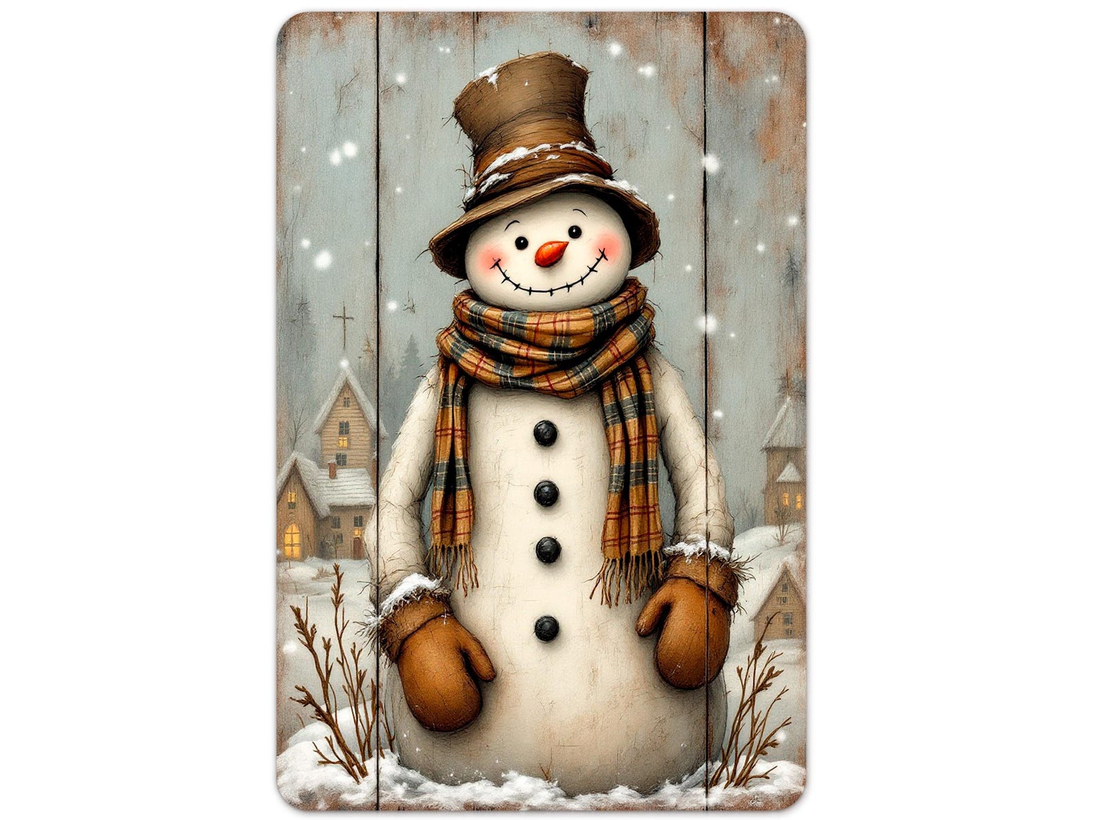 Snowman Christmas Sign, Metal Sign, Christmas Decor, Country Christmas ...