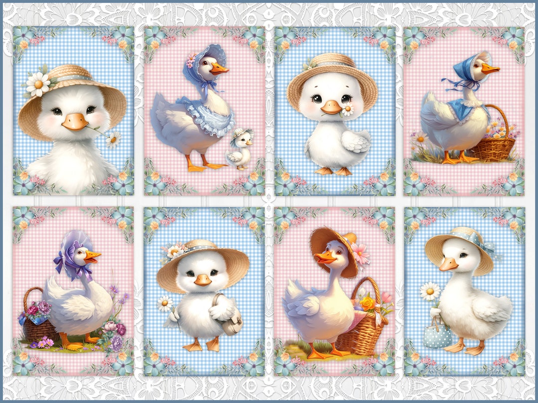 Cute Goose Atc Cards, Geese, Atc Cards, Tags, Scrapbook Supplies, Junk ...