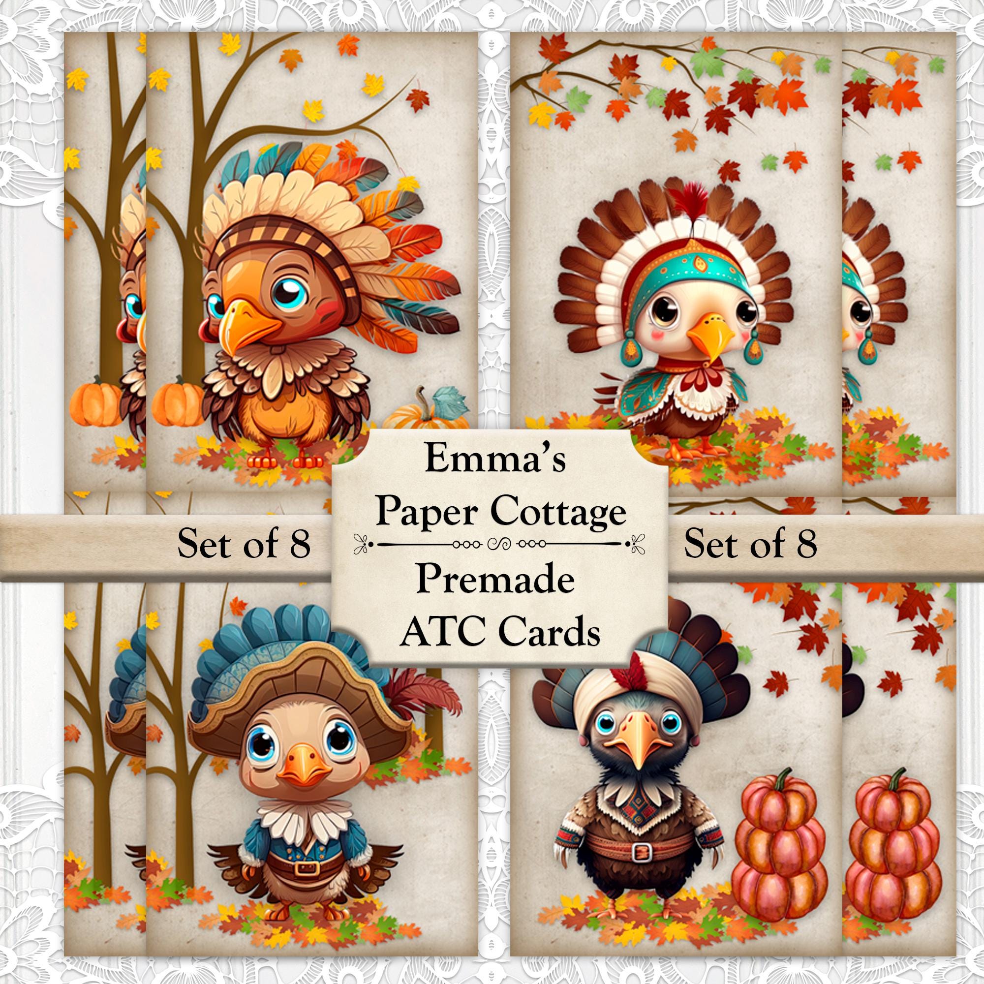 Cute Turkey, Thanksgiving, Atc Cards, Tags, Scrapbook Supplies, Junk ...