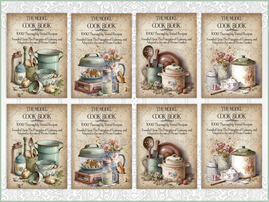 Vintage Cookbook Ad Style, Atc Cards, Tags, Scrapbook Supplies, Junk ...