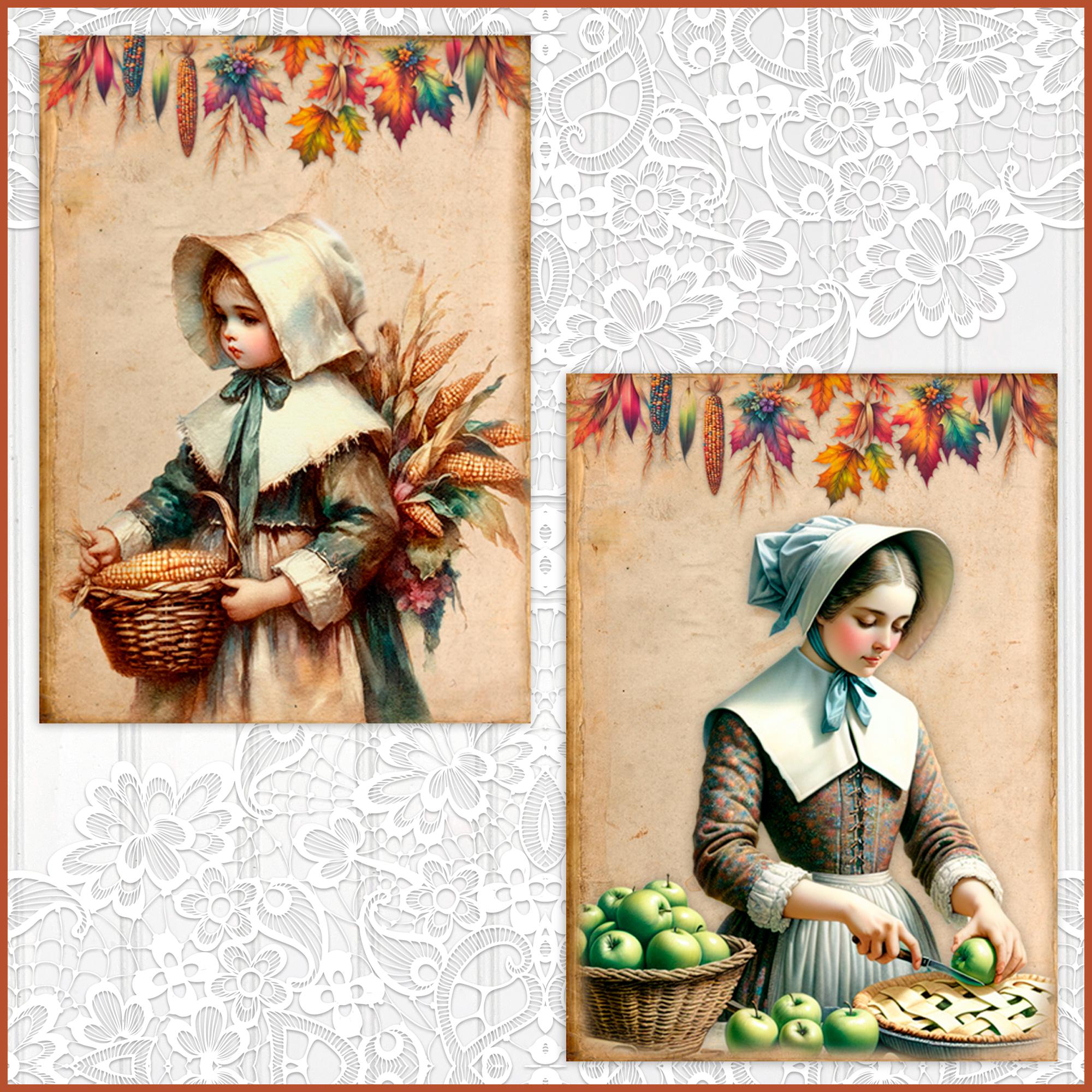 Fall ATC Cards, Thanksgiving ATC Cards, Tags, Scrapbook Supplies, Junk ...