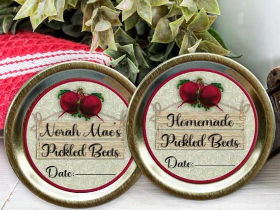 Canning Labels Pickled Beets Labels Mason Jar Labels Jar - Etsy