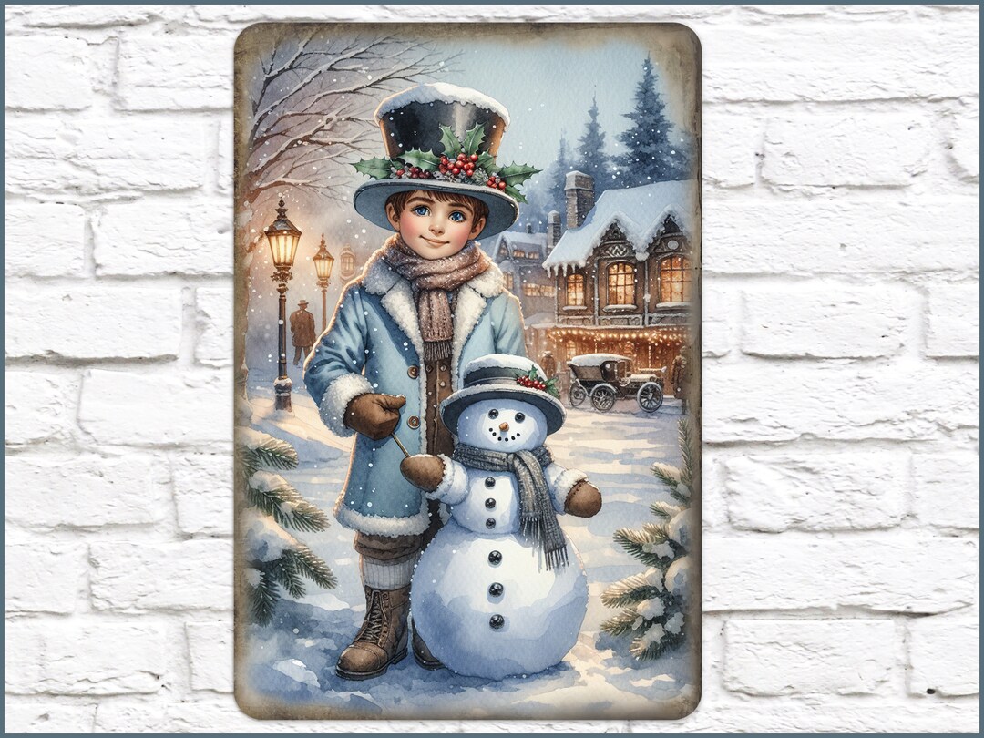 Vintage Stye Christmas Sign, Metal Sign, Christmas Decor, Country ...