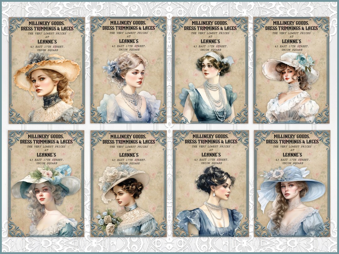 Vintage Style, Victorian Women, Atc Cards, Tags, Scrapbook Supplies ...