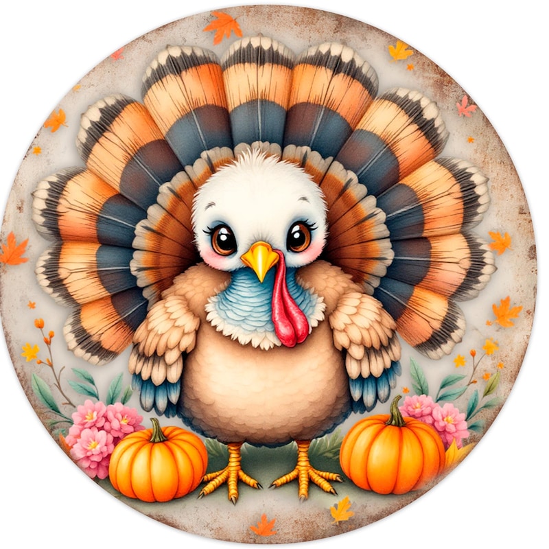 Turkey Fall Wreath - Etsy