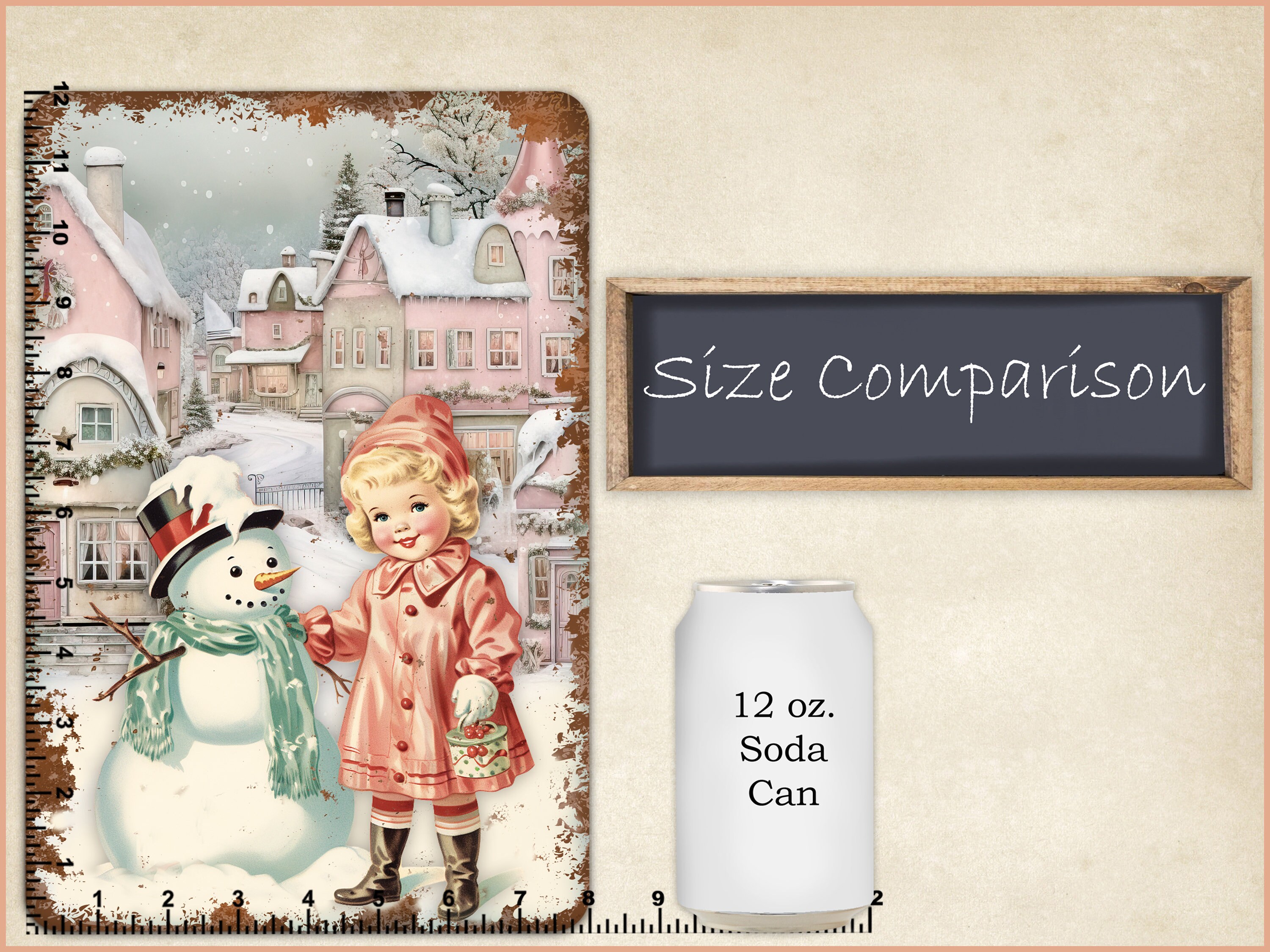 Retro Stye Christmas Sign, Metal Sign, Christmas Decor, Retro Christmas ...