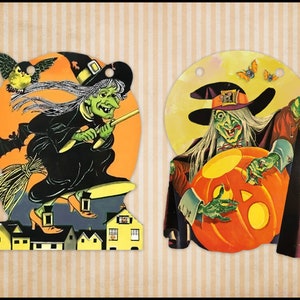 Vintage Style, Halloween Banner, Garland, Halloween Bunting, Retro ...