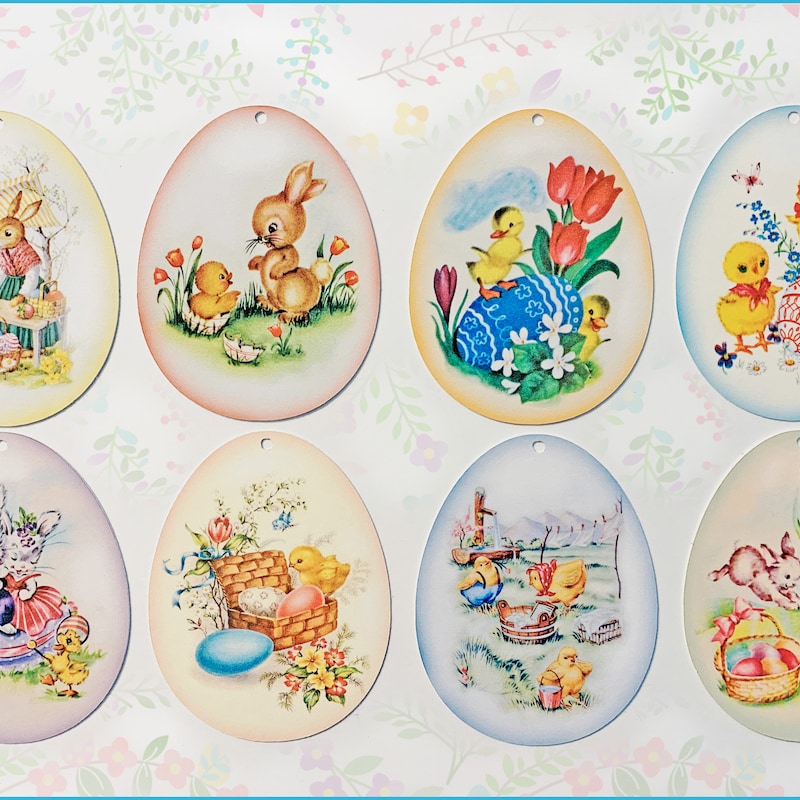 Vintage Easter Tags - Etsy