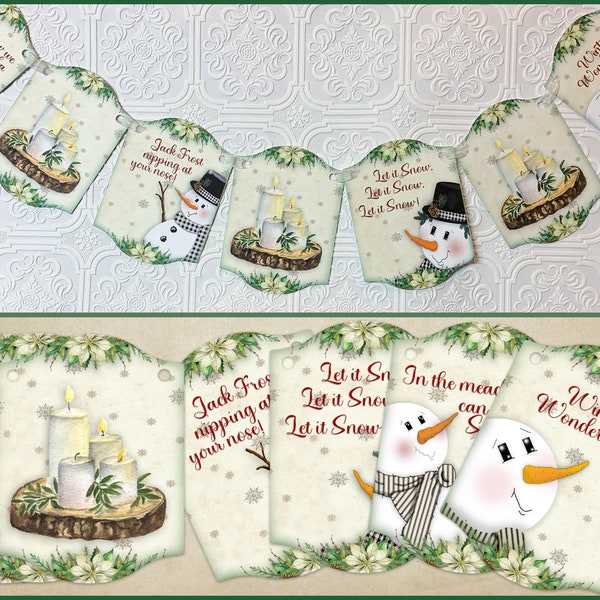 Snowman Banner - Etsy