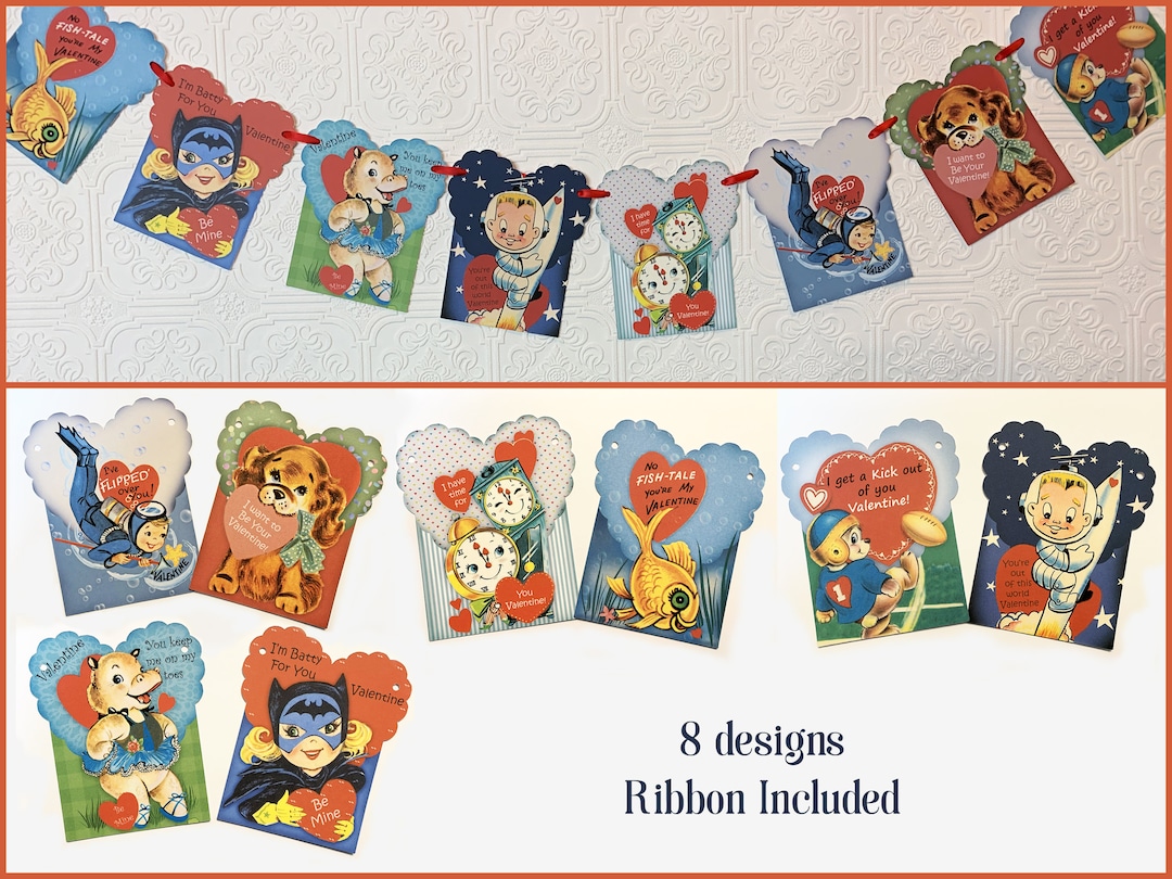 Vintage Style, Valentine's Day Banner, Garland, Valentine Bunting ...