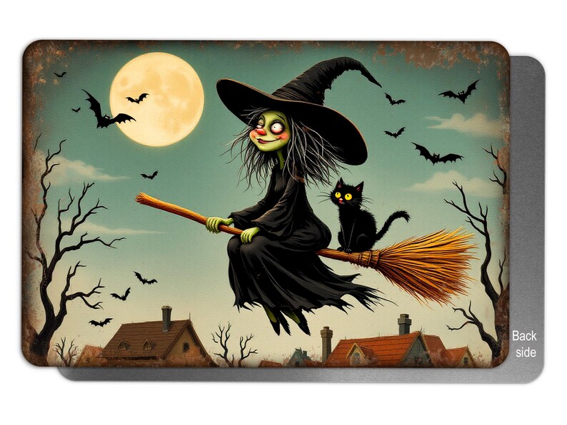 Retro Style Halloween Sign, Metal Sign, Halloween Decor, Indoor or ...