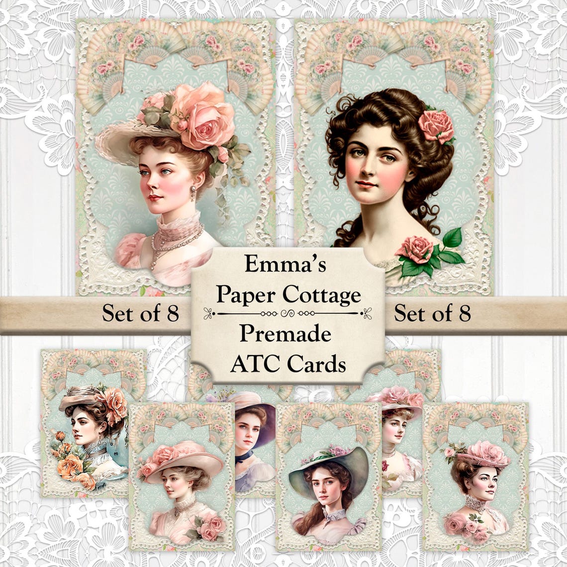 Vintage Style, Victorian Women, Atc Cards, Tags, Scrapbook Supplies ...