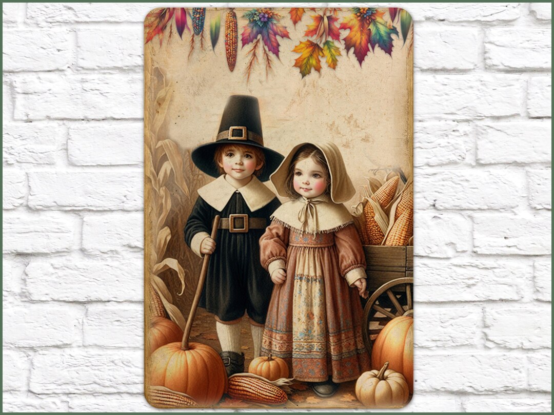 Vintage Style Thanksgiving Sign, Metal Sign, Thanksgiving Decor, Indoor ...