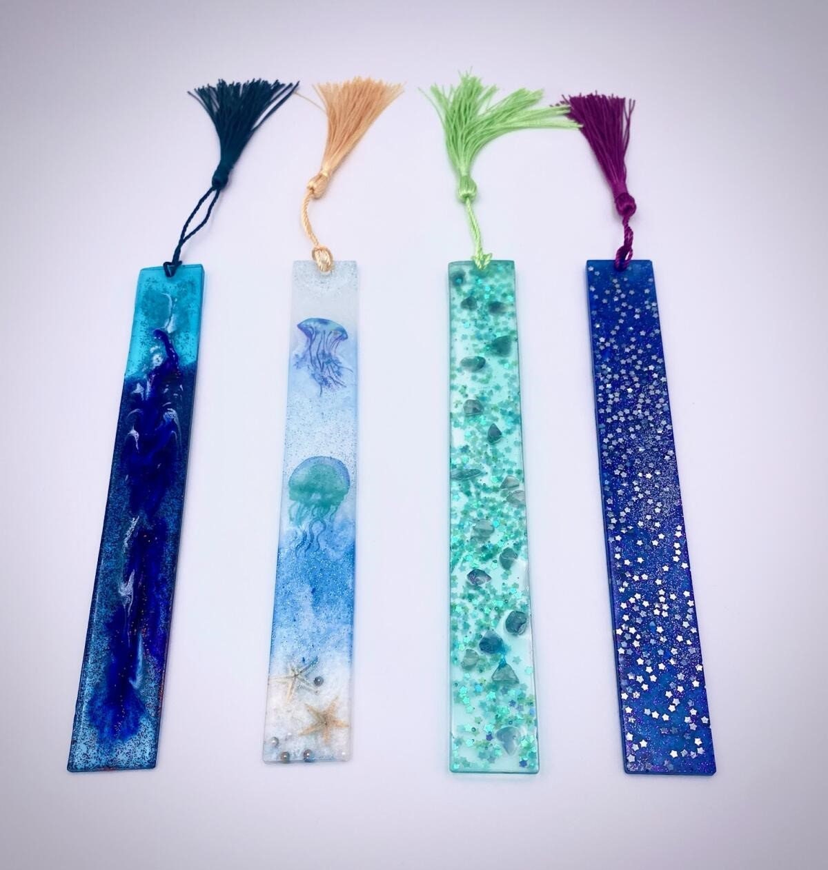 Resin Book Mark Hand Made bookmark | Etsy