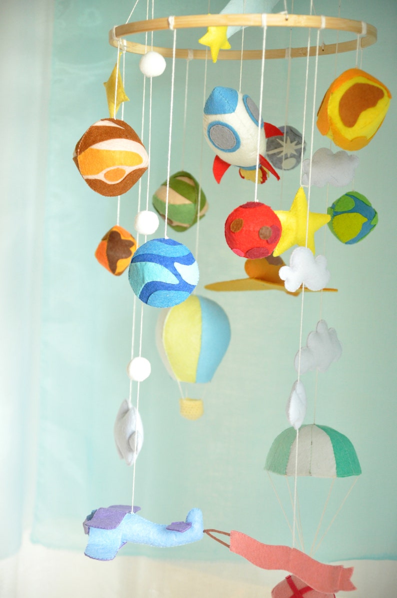 Solar System Baby Mobileplanet Ornamentsouter Space Mobileplanets ...