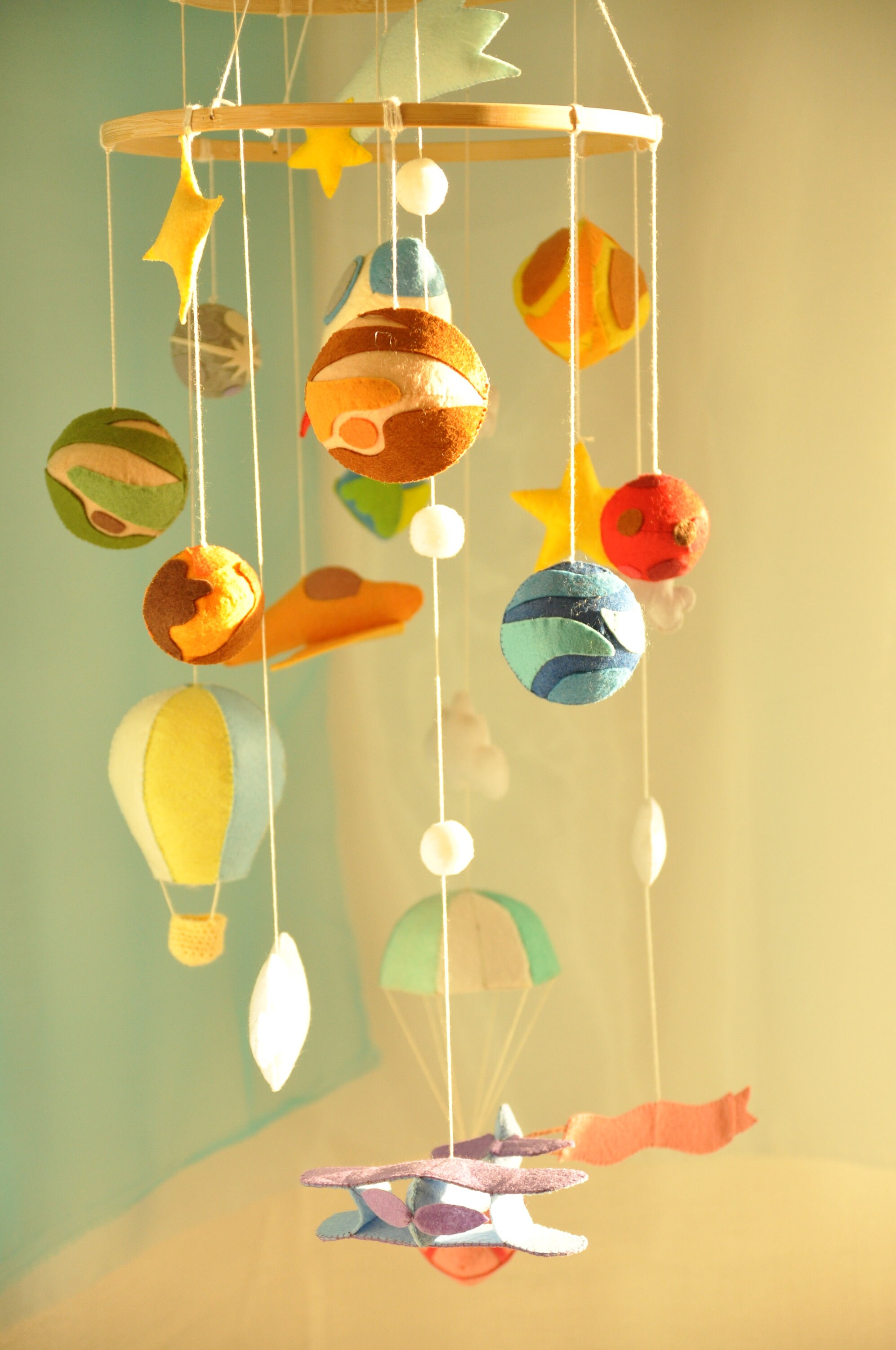 Solar System Baby Mobile，planet Ornaments，outer Space Mobile，planets ...