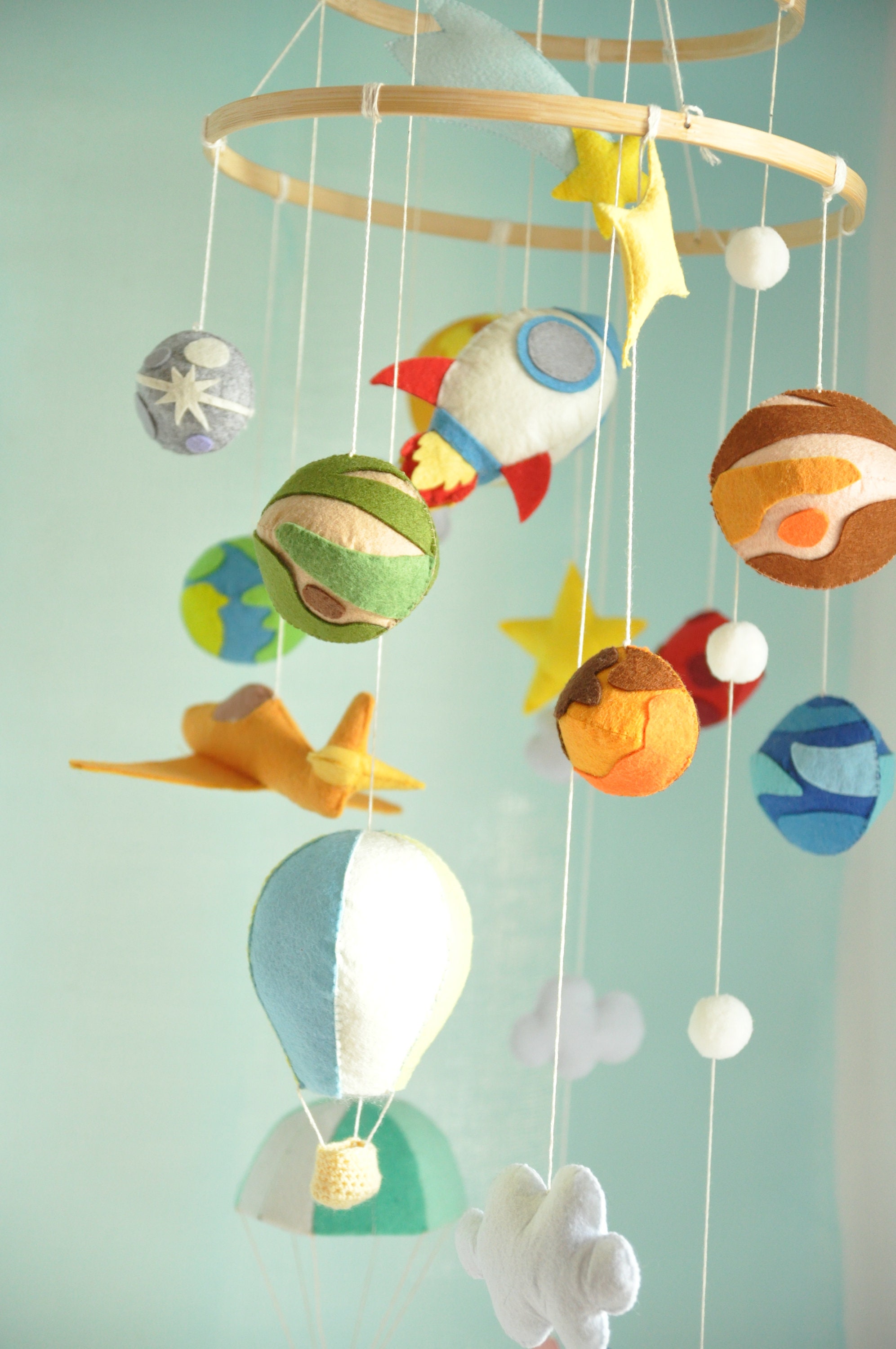 Solar System Baby Mobileplanet Ornamentsouter Space Mobileplanets ...