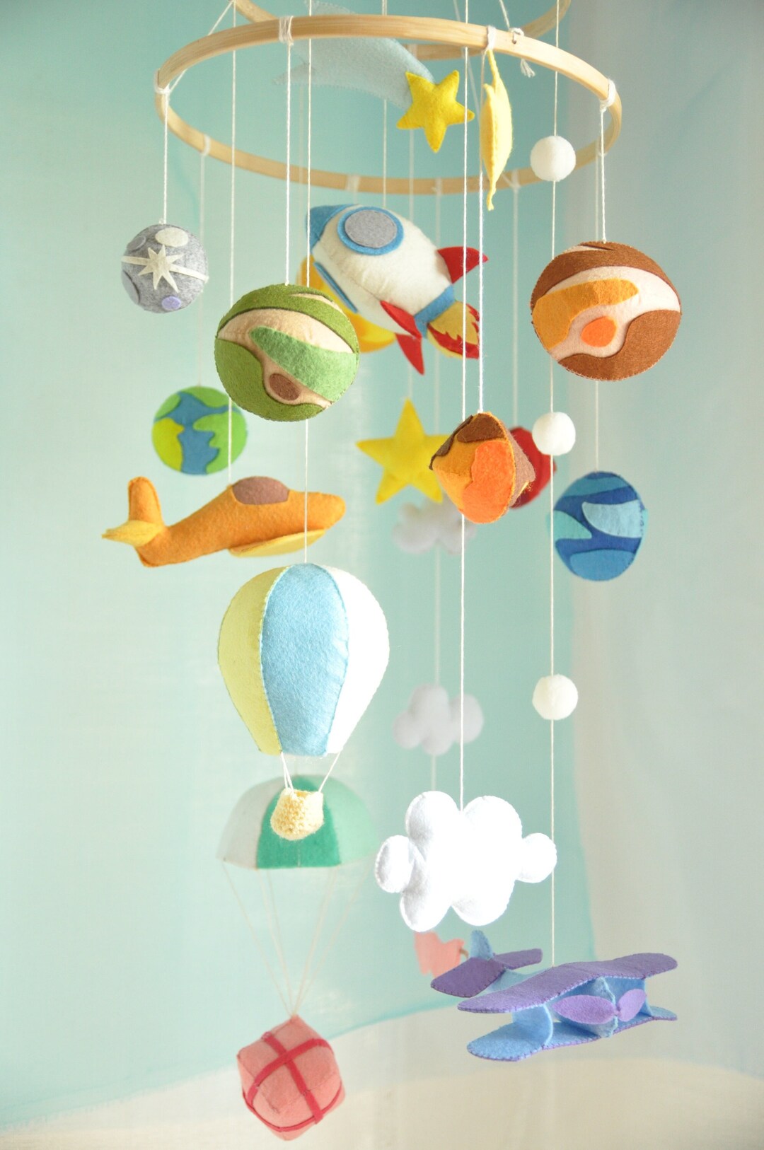 Solar System Baby Mobile，planet Ornaments，outer Space Mobile，planets ...
