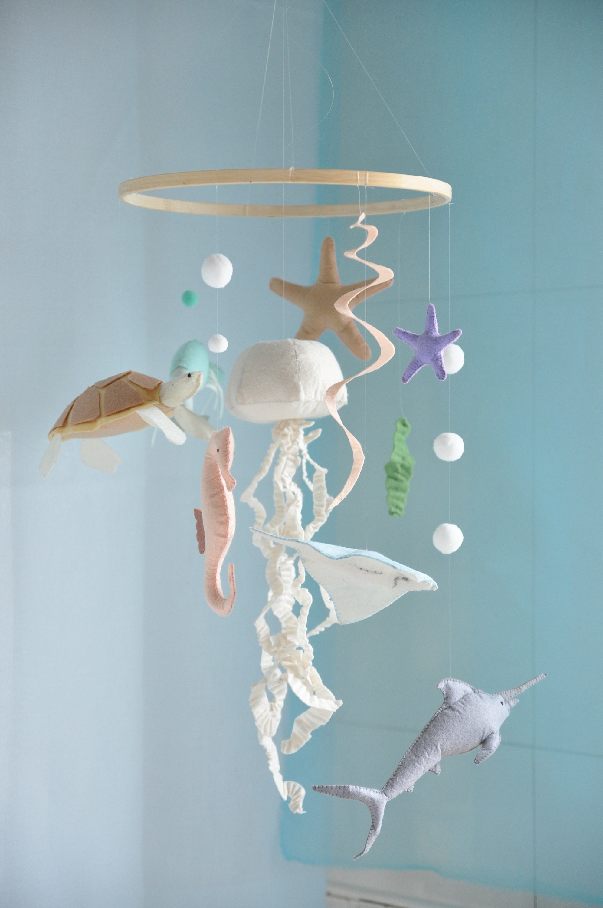 Sea Mobile，sailfish Crib Mobile，ocean Theme Crib Mobile，pregnancy Gift ...