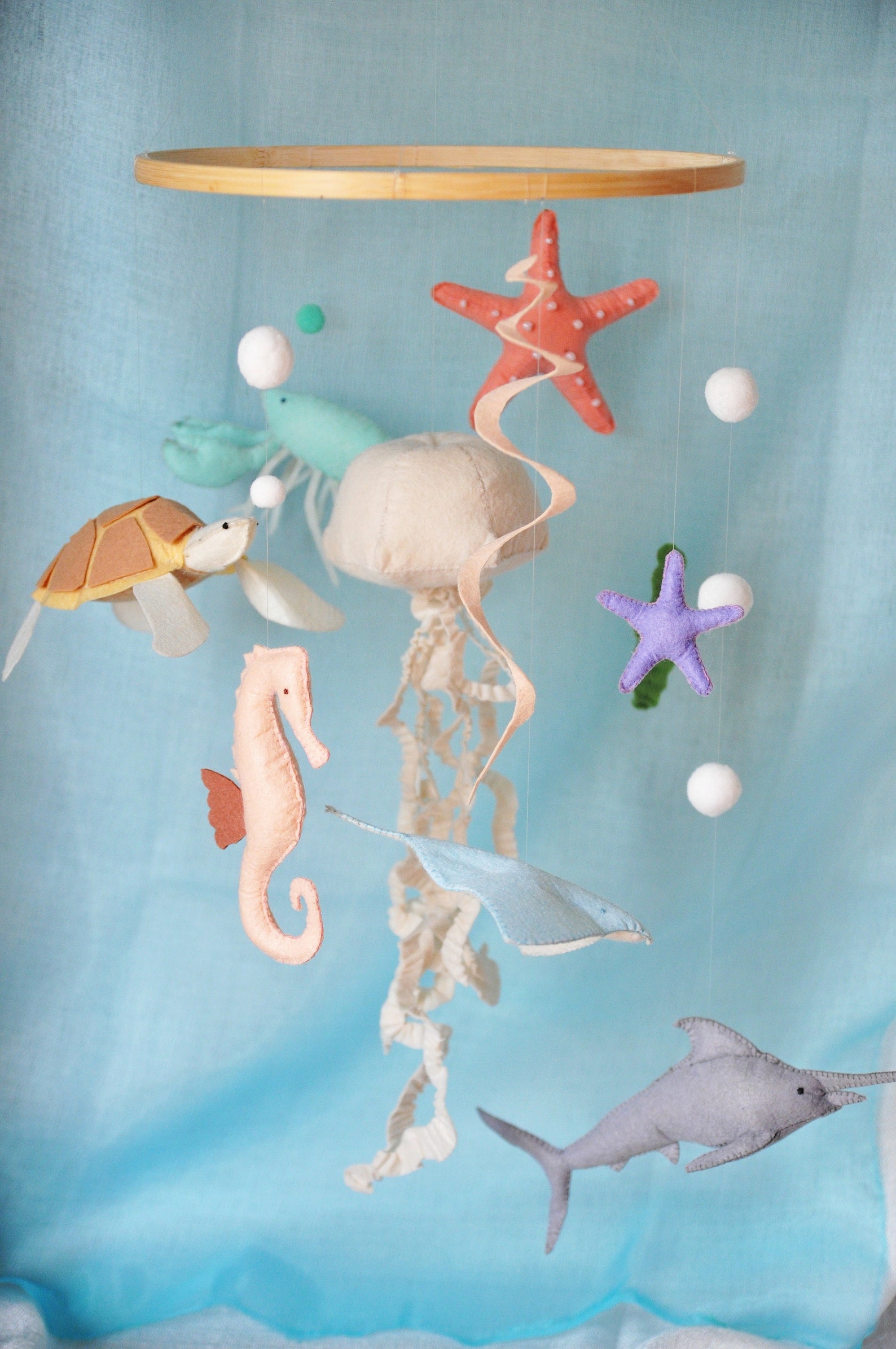 Sea Mobile，sailfish Crib Mobile，ocean Theme Crib Mobile，pregnancy Gift ...