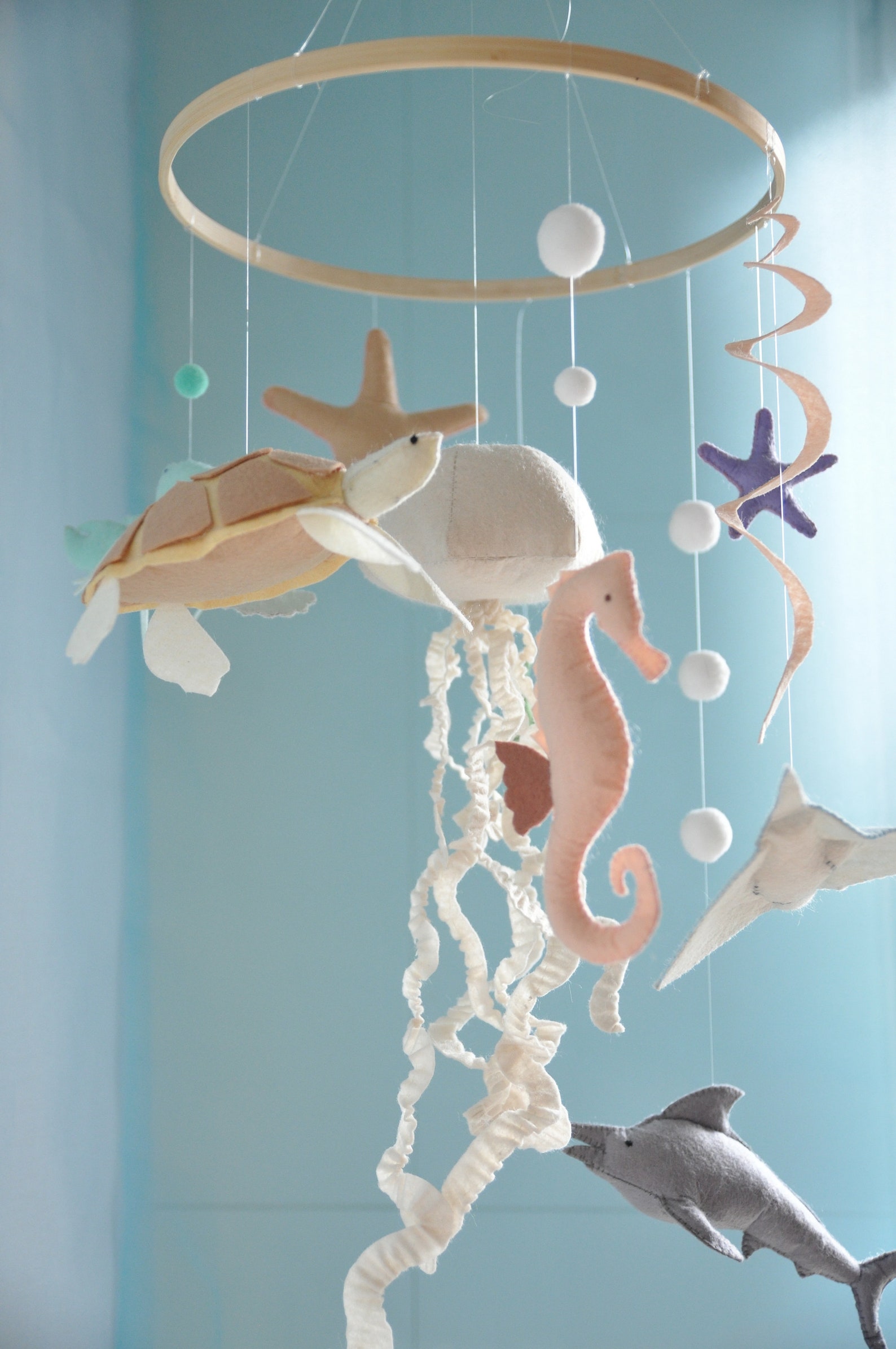 Sea Mobile，sailfish Crib Mobile，ocean Theme Crib Mobile，pregnancy Gift ...