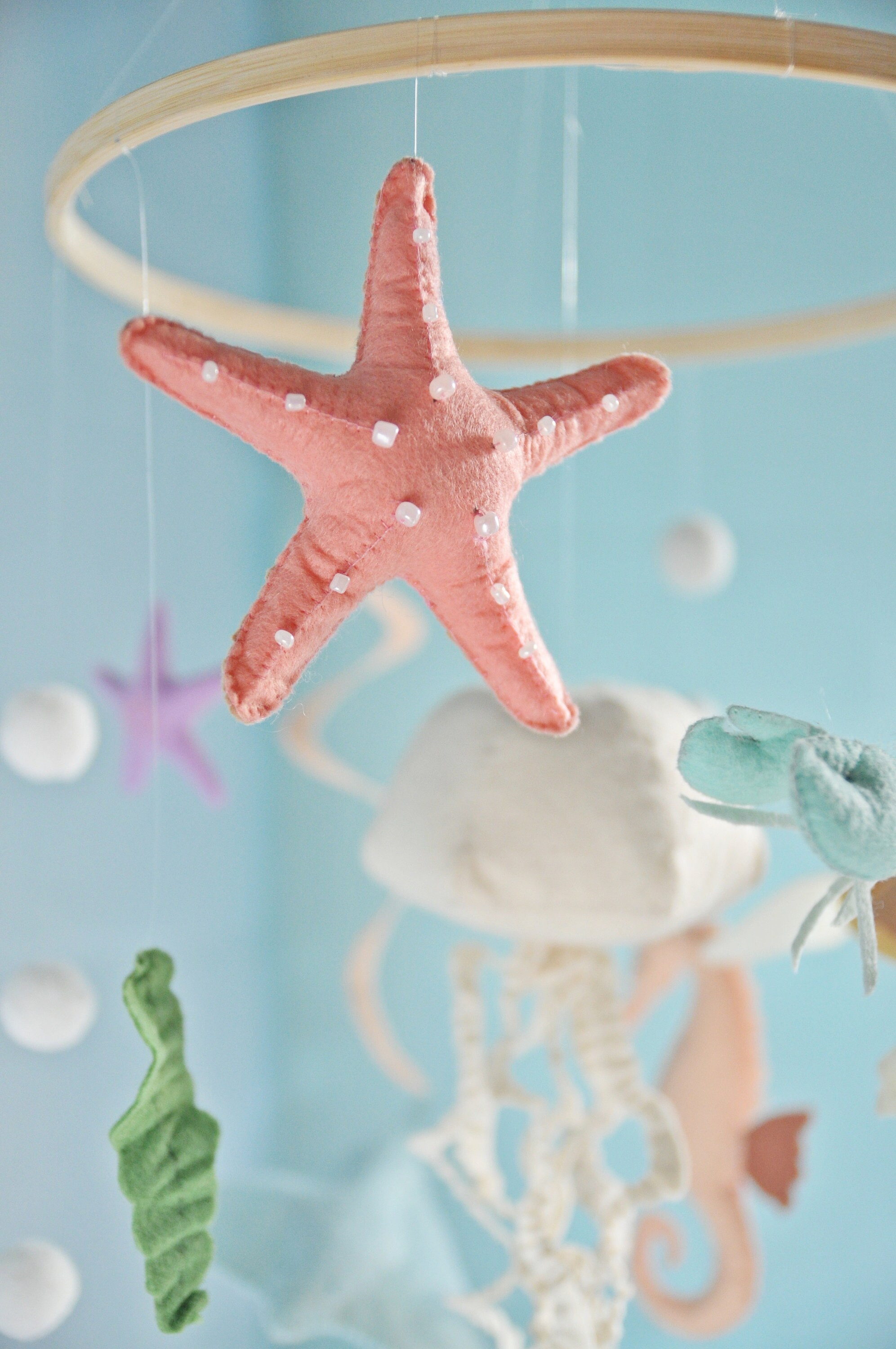 Sea Mobile，sailfish Crib Mobile，ocean Theme Crib Mobile，pregnancy Gift ...