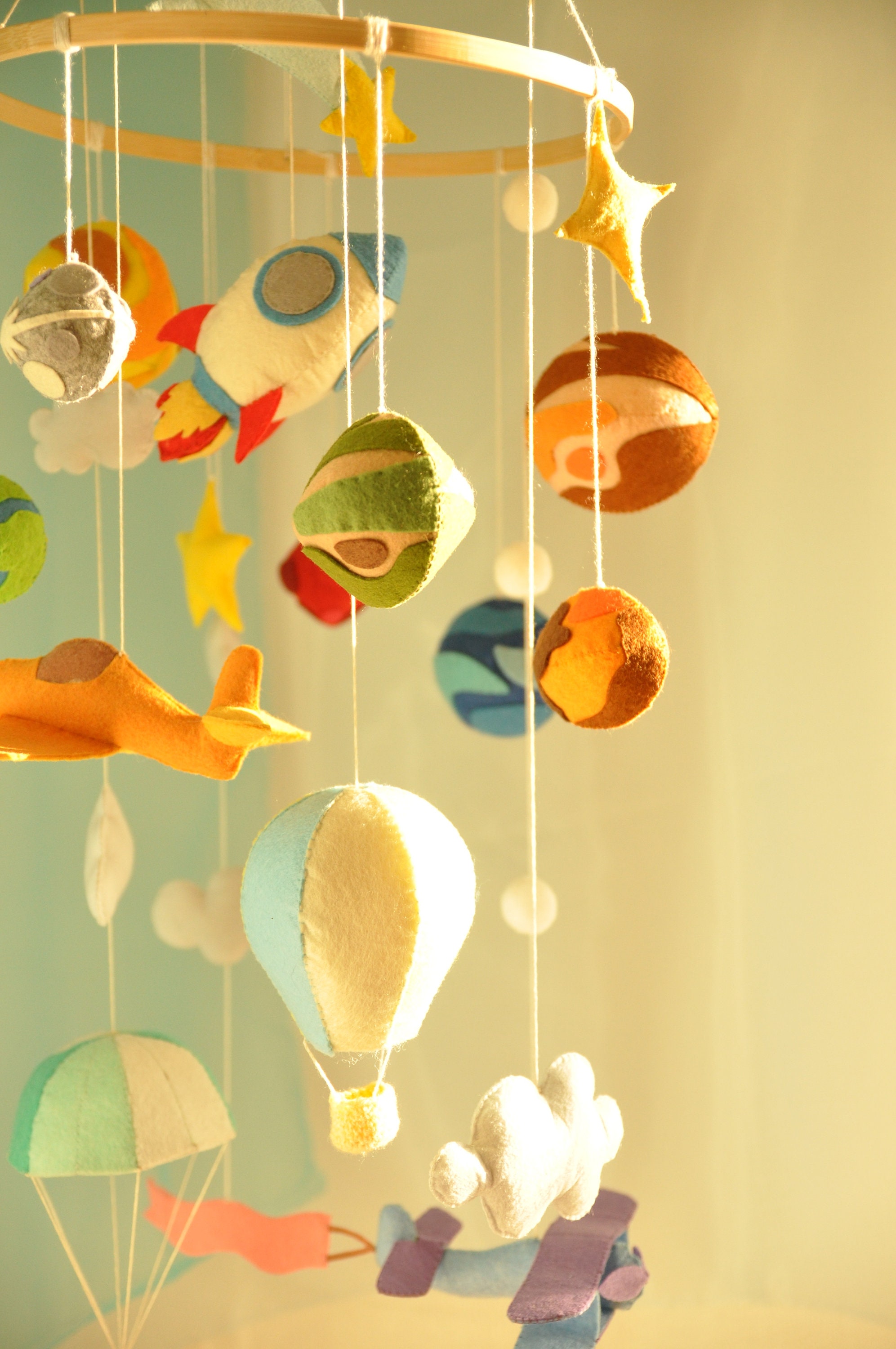 Solar System Baby Mobile，planet Ornaments，outer Space Mobile，planets ...