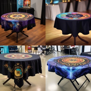 Custom Round Table Throw: Elegant and Personalized Tablecloths for ...
