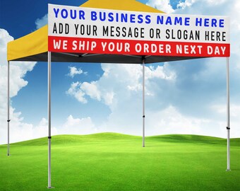 Custom Canopy Banner | Etsy