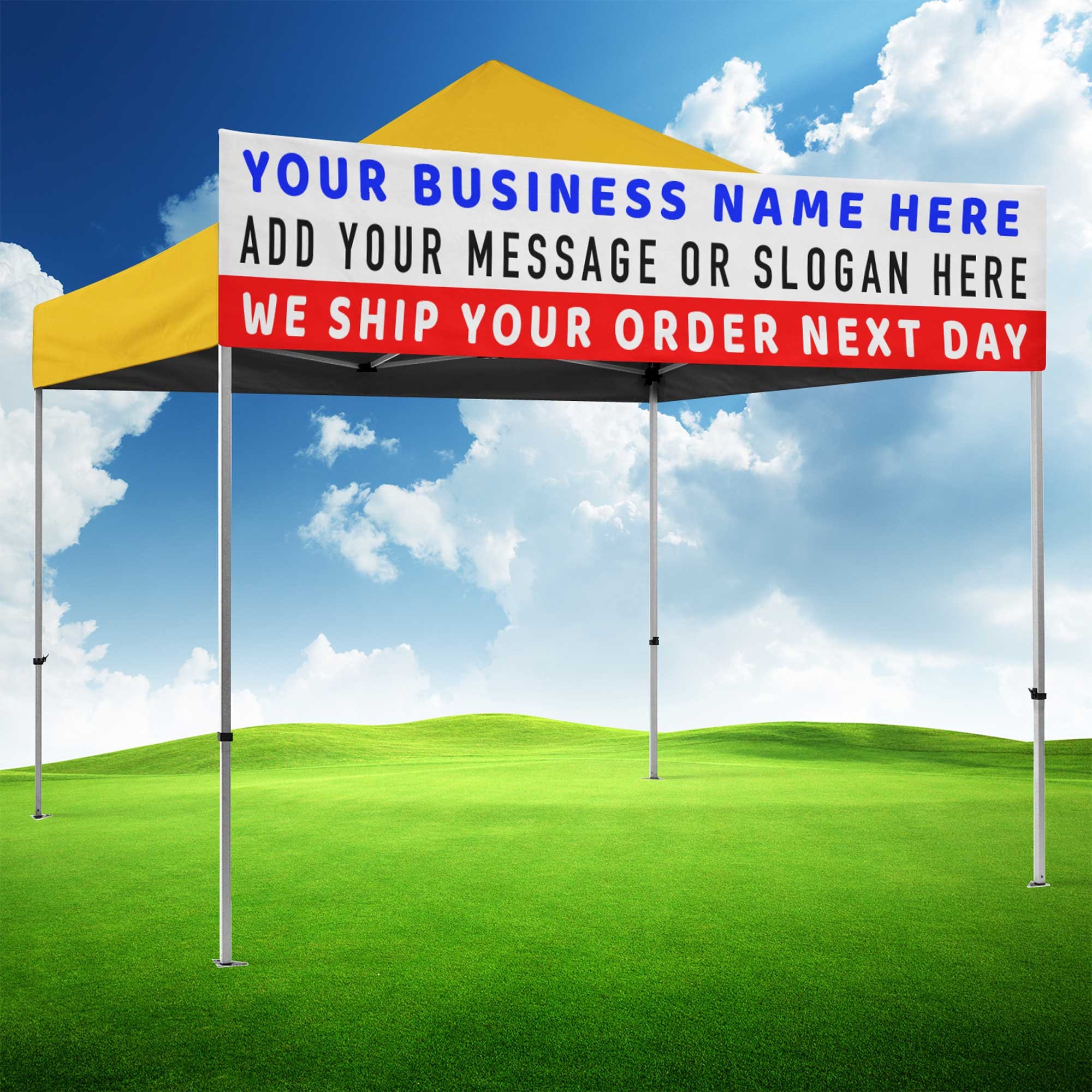 Tent Banner With Grommets Free Online Design Full Color - Etsy