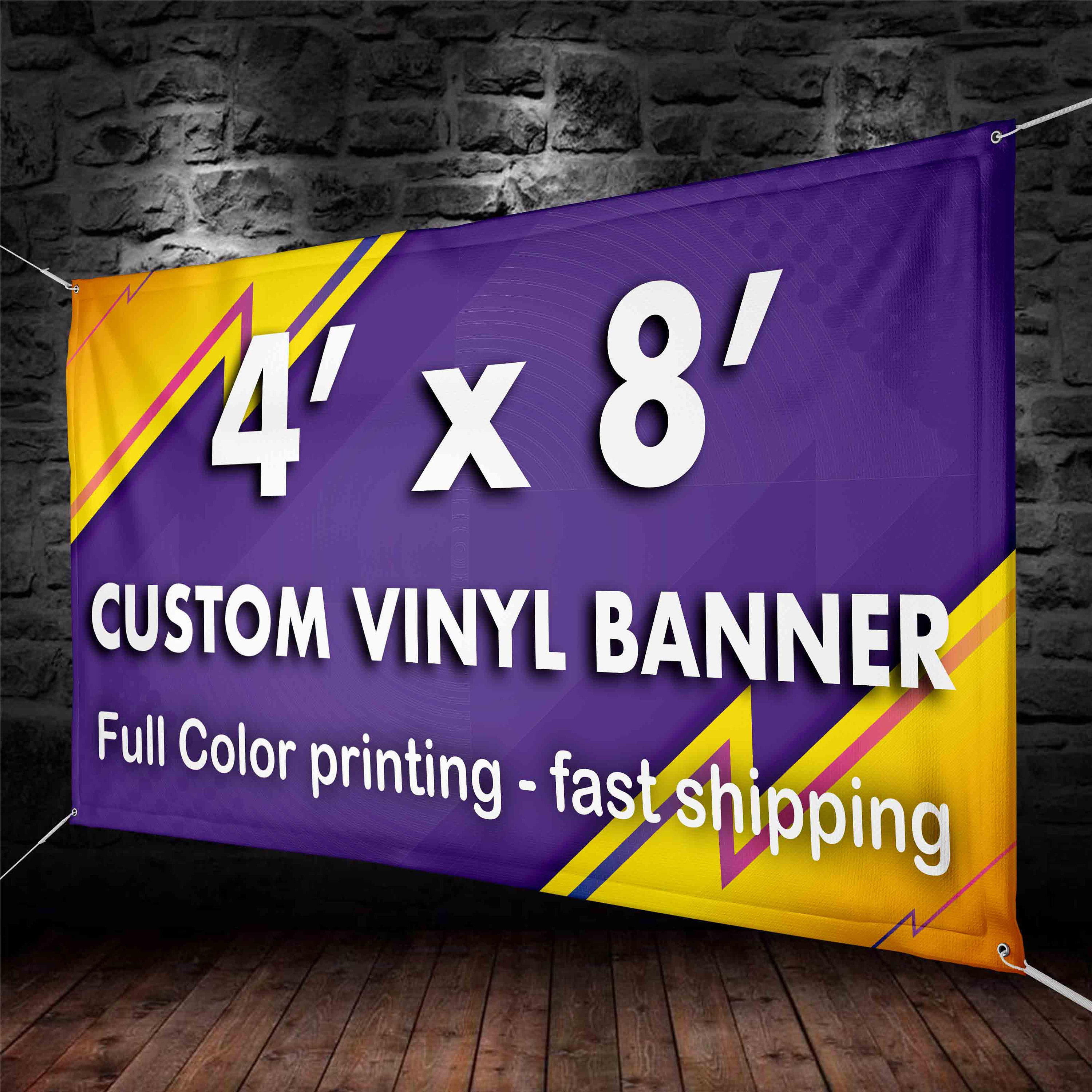 4x8' Custom Banners Vinyl Banner printing 13oz full | Etsy
