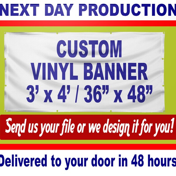 3x4 Banner - Etsy