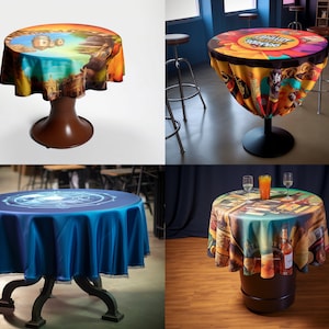 Custom Round Table Throw: Elegant and Personalized Tablecloths for ...