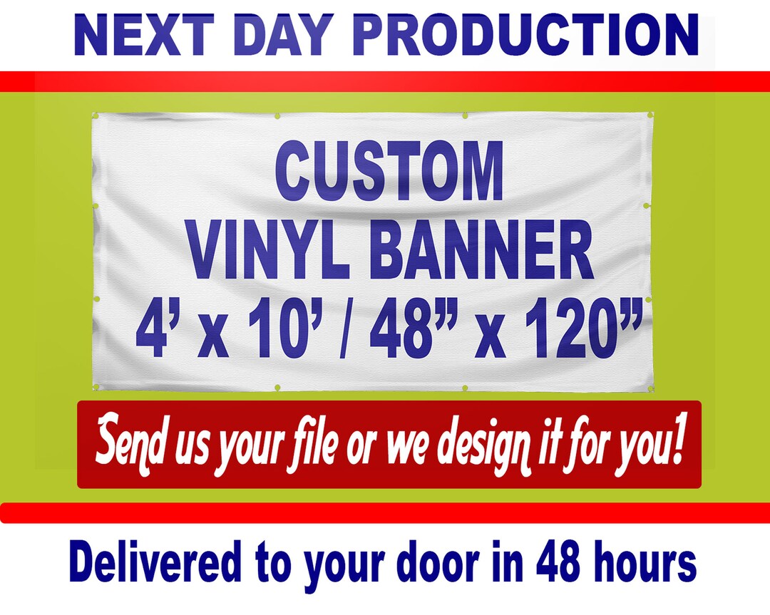 Custom Banner Print Overnight Vinyl Printing & Shipping Next Day ...