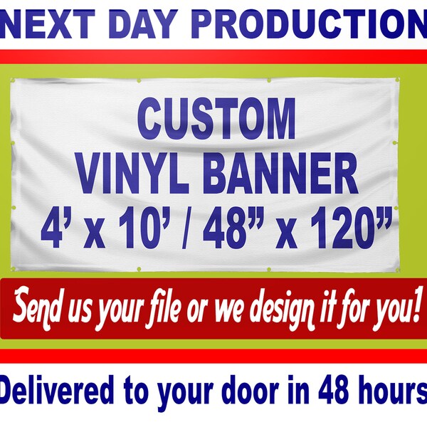Custom Banner With Grommets - Etsy
