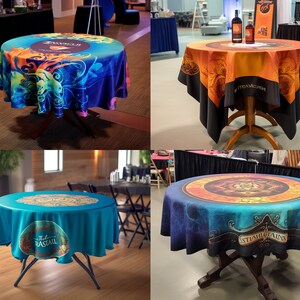 Custom Round Table Throw: Elegant and Personalized Tablecloths - Etsy