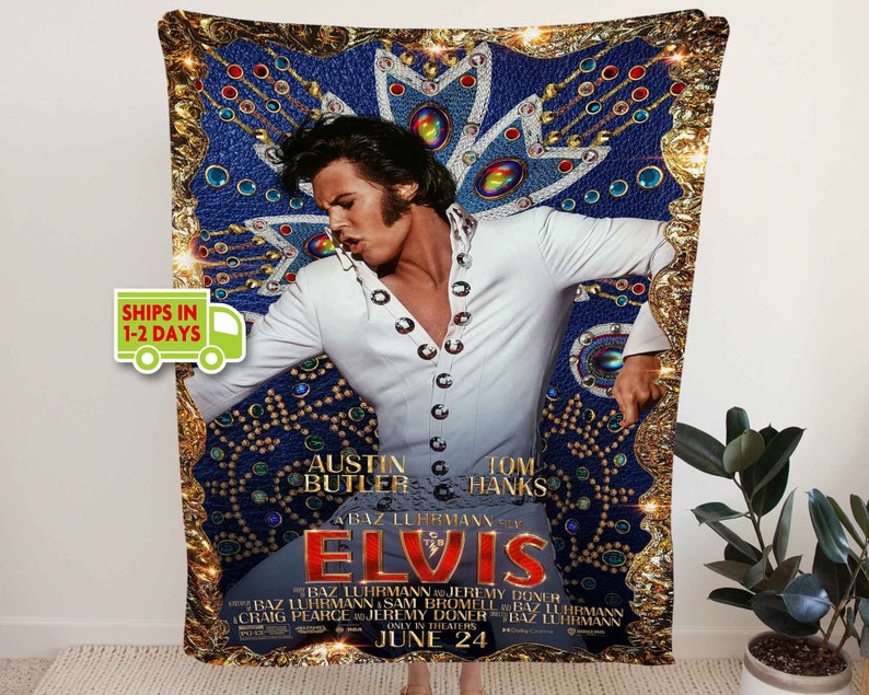 Elvis Movie Poster Blanket Cosy Fleece or Sherpa 30x40 - Etsy