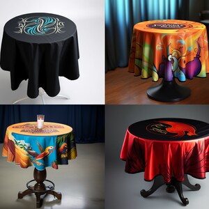 Custom Round Table Throw: Elegant and Personalized Tablecloths for ...