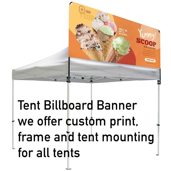 10x10 Tent Banner - Etsy