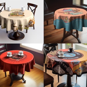 Custom Round Table Throw: Elegant and Personalized Tablecloths for ...