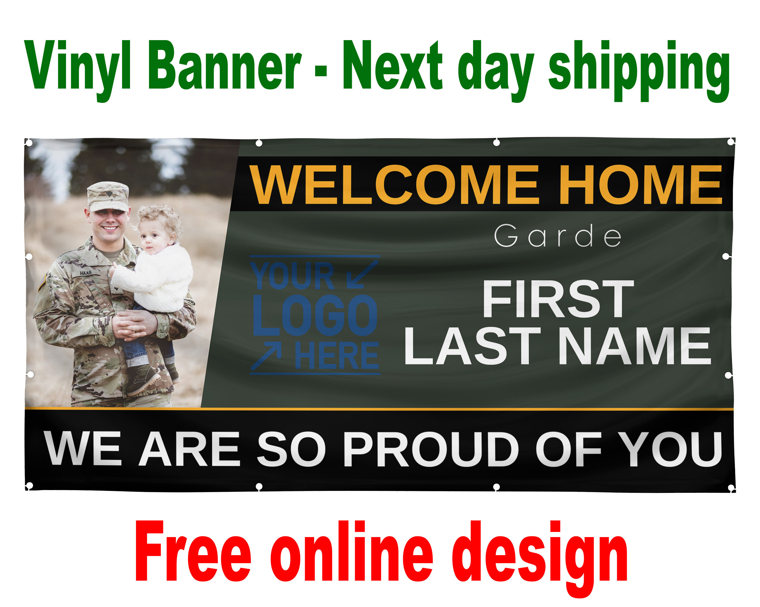 Welcome Back Banner Military