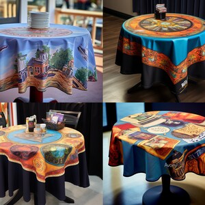 Custom Round Table Throw: Elegant and Personalized Tablecloths for ...