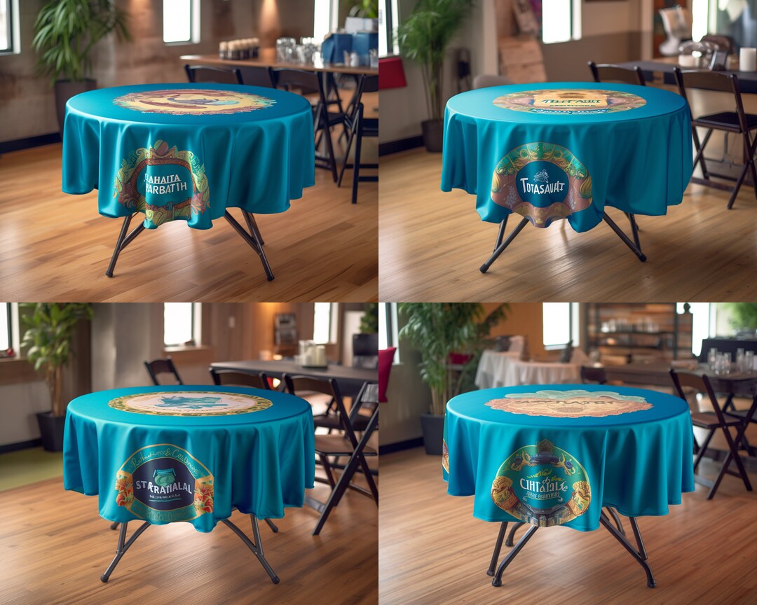 Custom Round Table Throw: Elegant and Personalized Tablecloths for ...