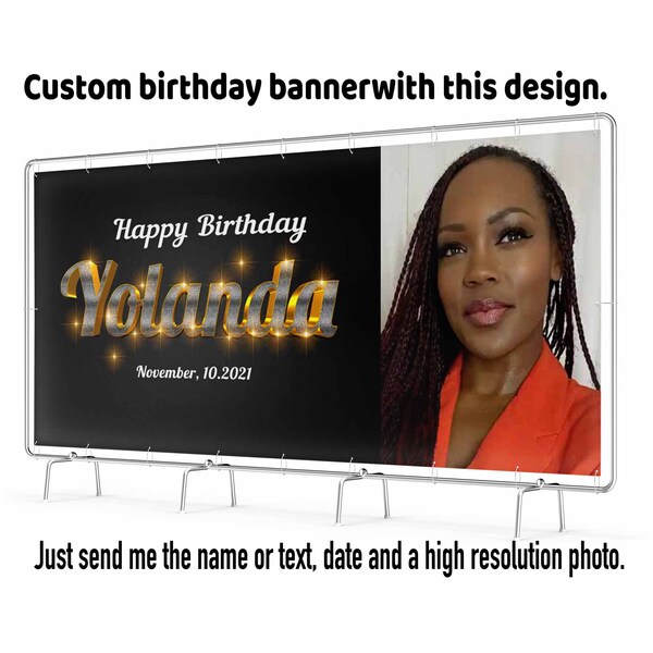 Vinyl Happy Birthday Backdrop - Etsy